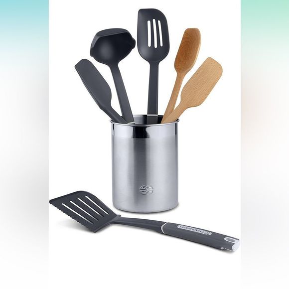 Calphalon | Kitchen | Calphalon 7piece Gourmet Mixed Kitchen Utensil ...